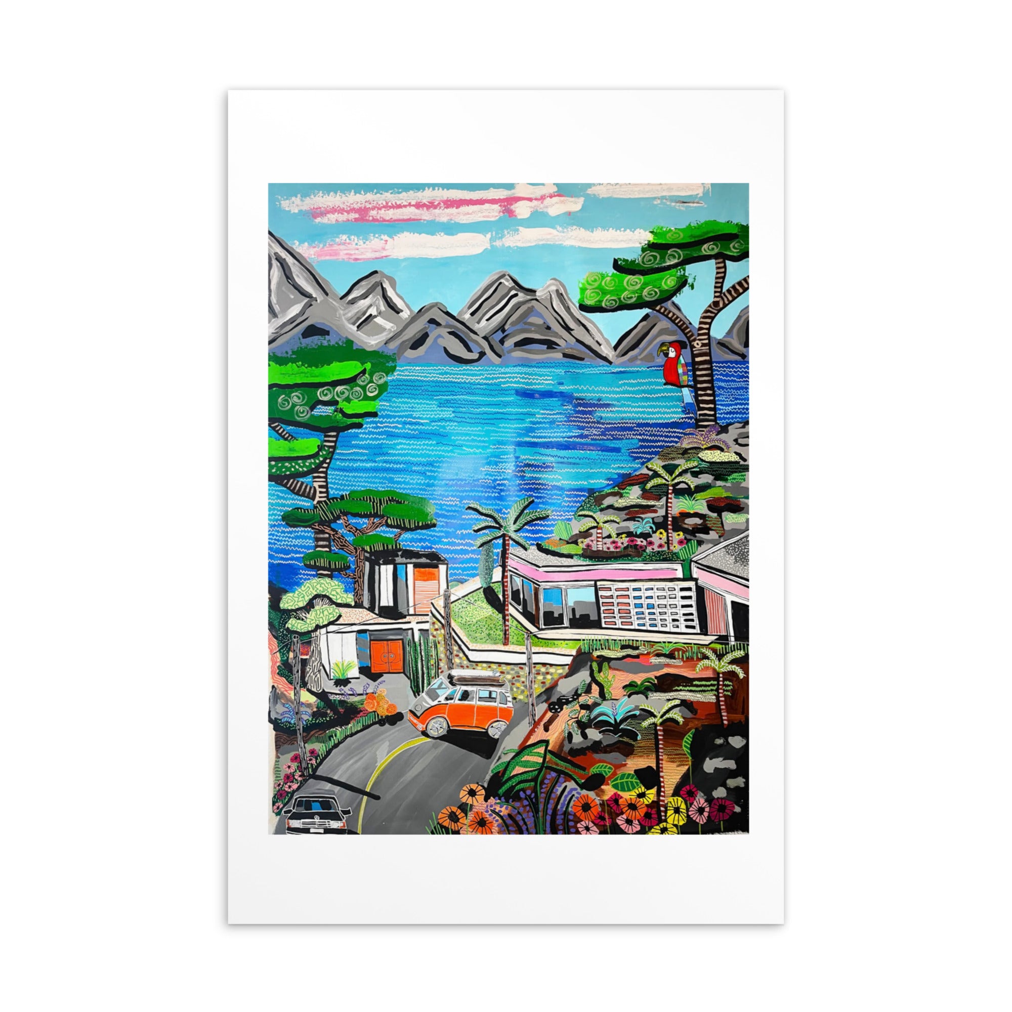 Pacific Ocean Drive Postcard – Filipp Jenikae Art Prints