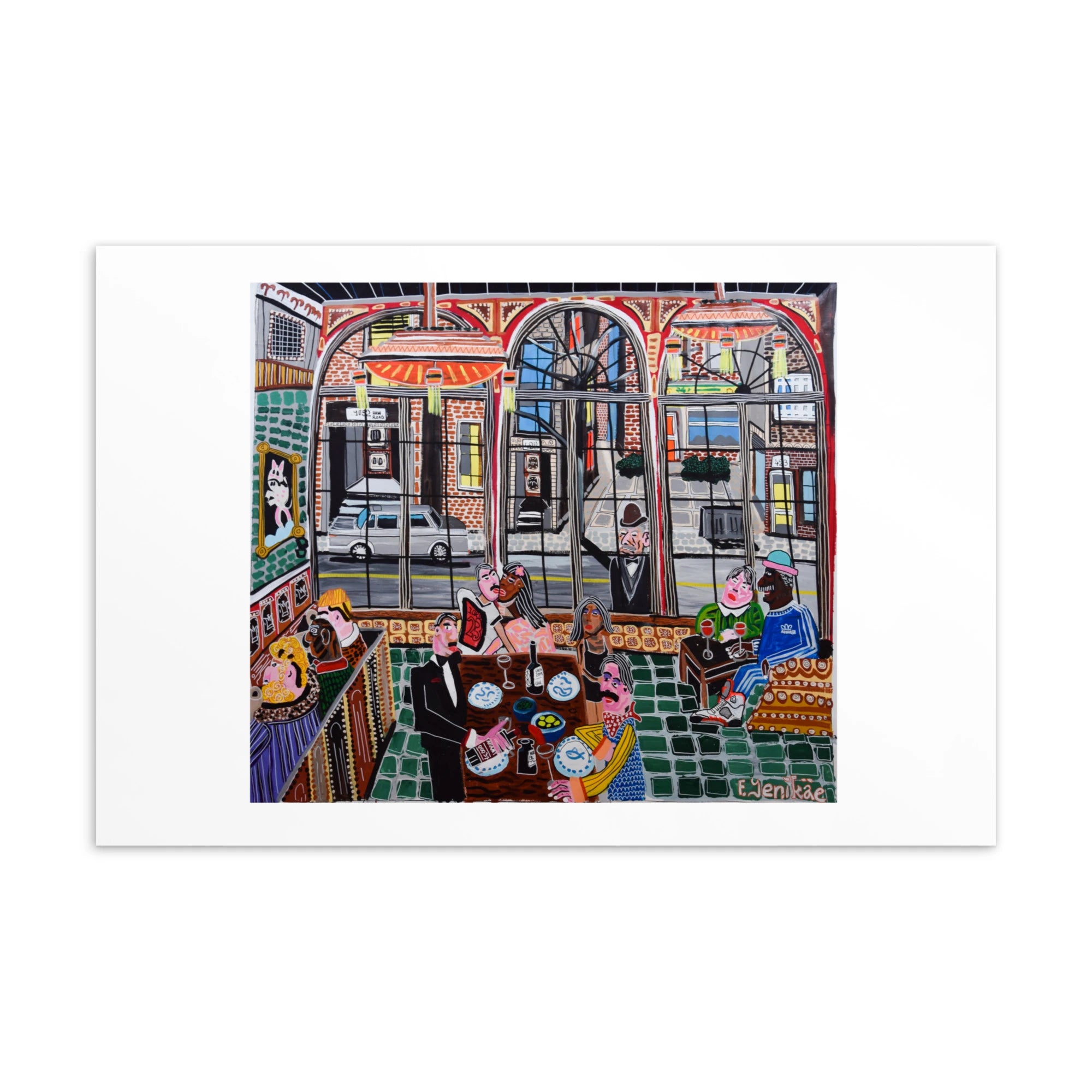 Amsterdam Bar Postcard – Filipp Jenikae Art Prints